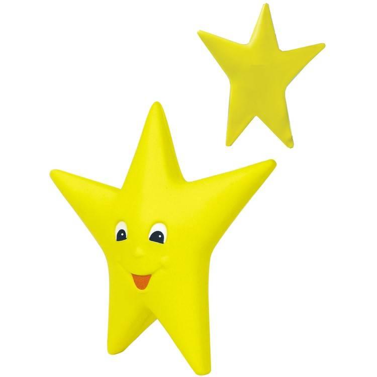 Happy Star Stress Balls | Personalized Stress Relievers | Promotional