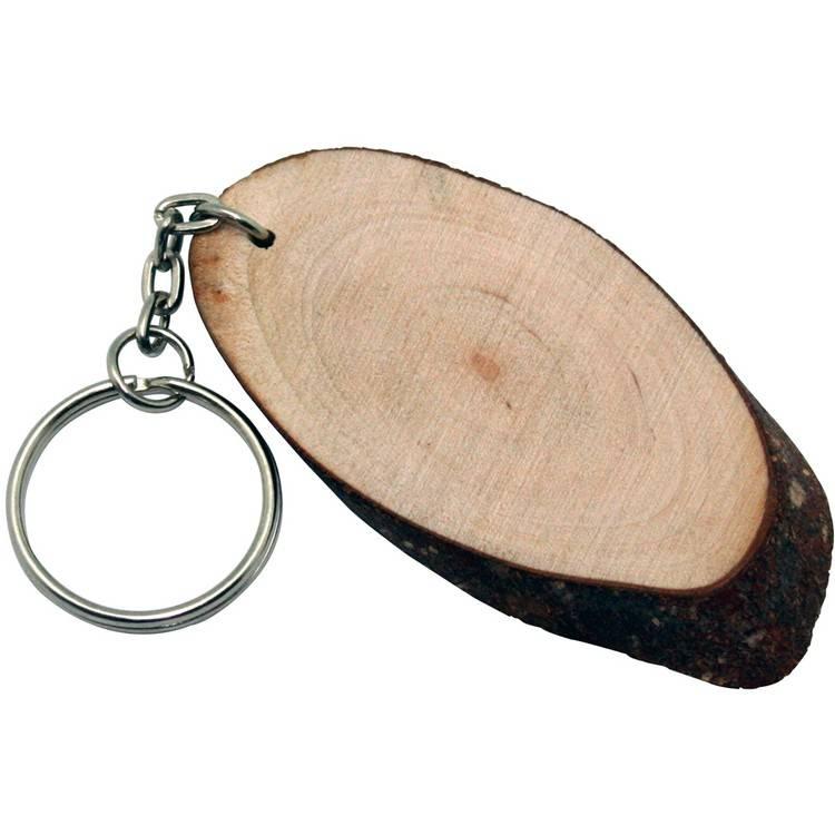 Natural Wood Keyring | Personalized Keyrings | Keychain