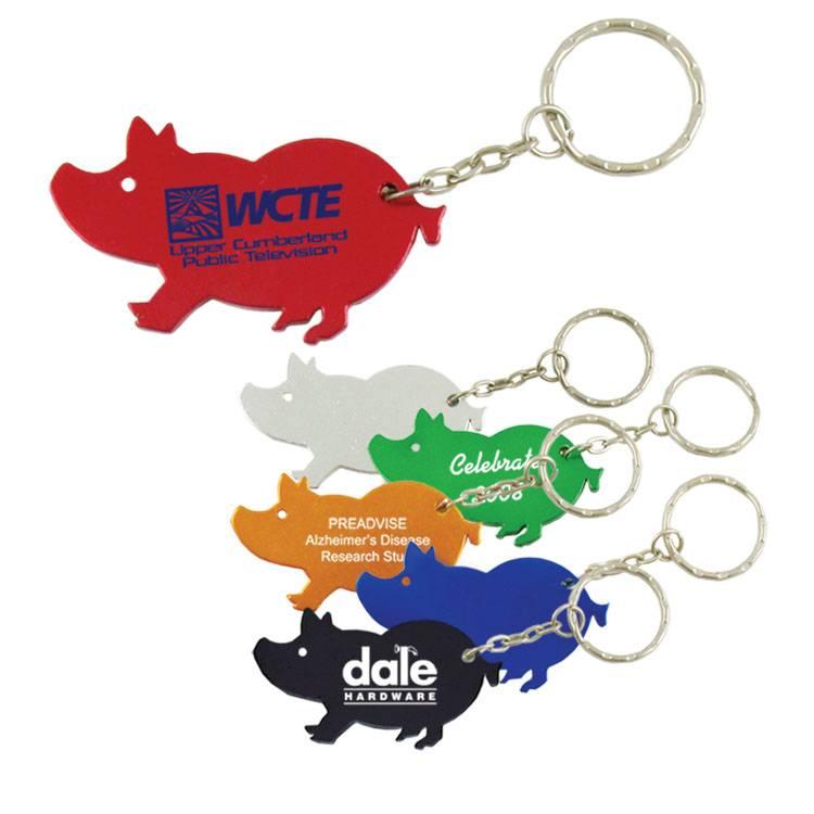 Pig Bottle Opener Keychain | Personalized Keychains