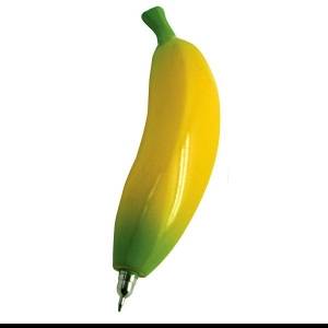 Banana Pen with Green Stem | Personalized Pens