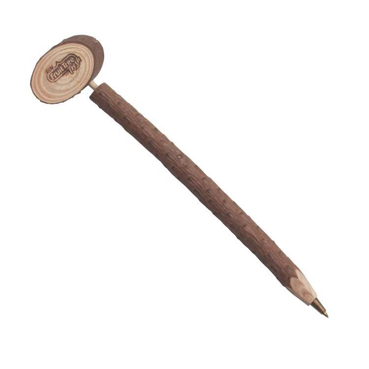 Wood Twig Banner Pen | Personalized Ballpoint Pens | Wooden Banner Top